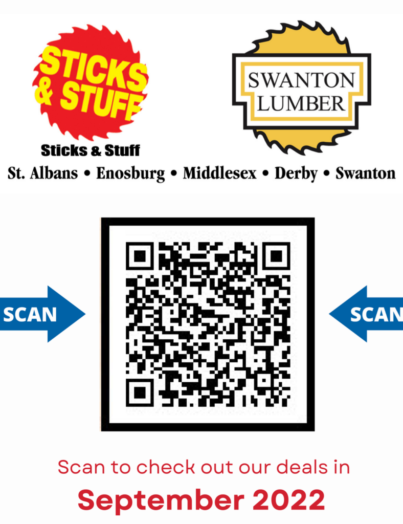 September 2022 Sale Flyer QR Code | Sticks & Stuff